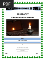 Geography Field Project Grade 12 2023 | PDF | Ecosystem | Deforestation