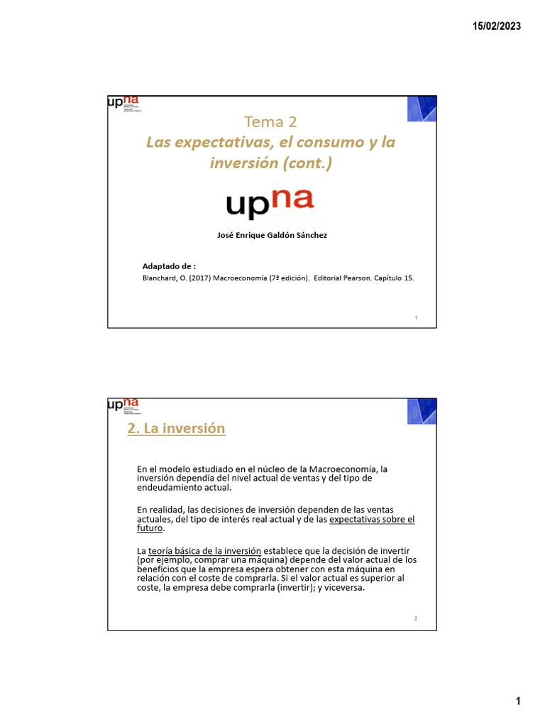 Tema 2 - Parte 2 | Descargar gratis PDF | Inversiones | Compartir (Finanzas)