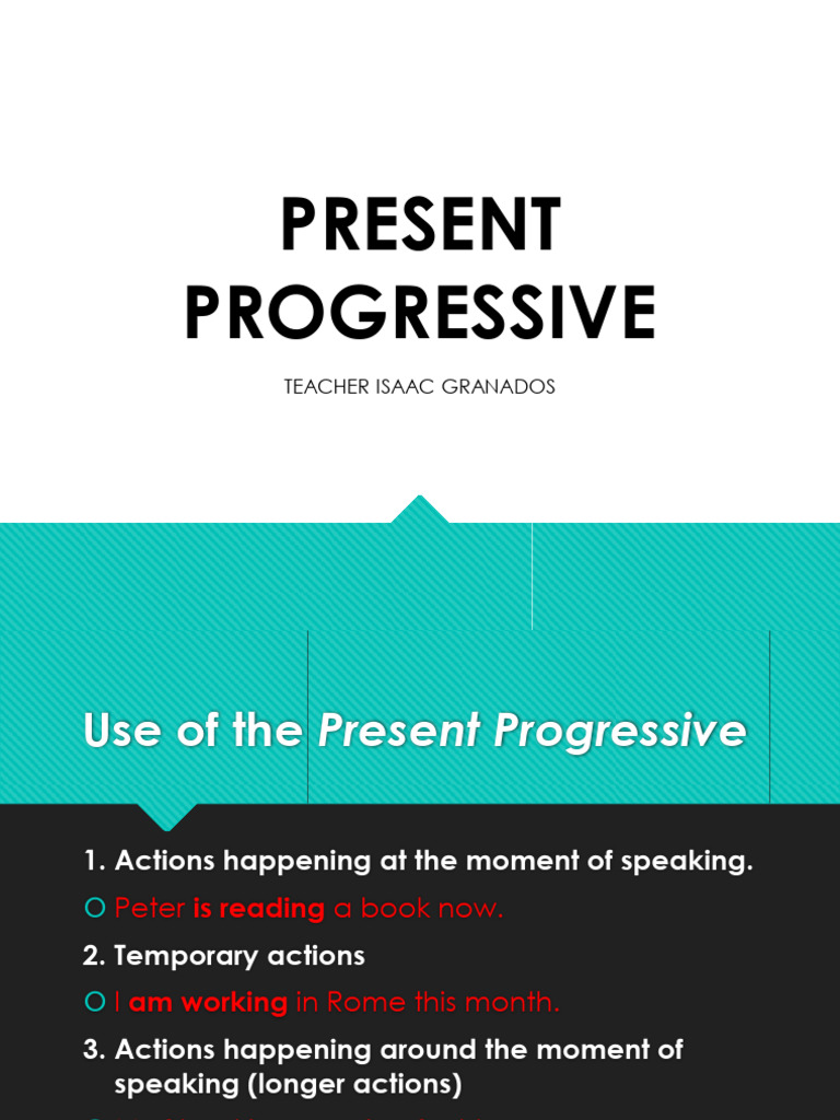 Present Progressive-1 | PDF