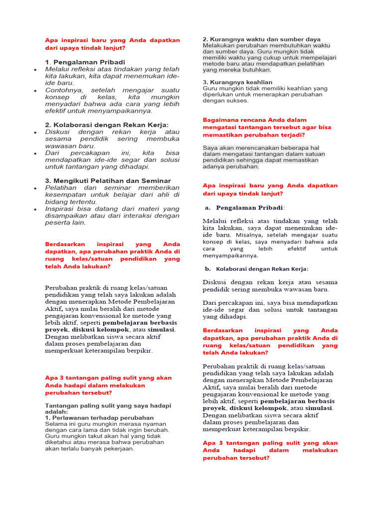 Isian PMM Guru | PDF