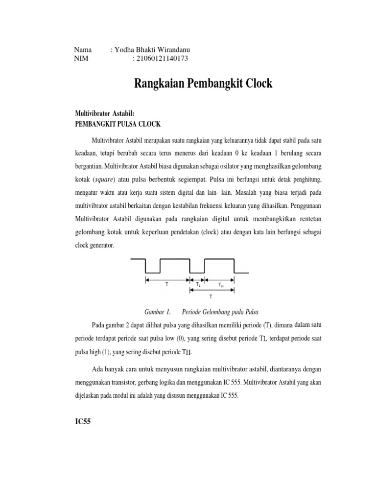 Rangkaian Pembangkit Clock | PDF
