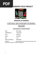 Geography Field Project: Kamwala South Secondary School | PDF | Asian ...