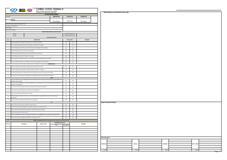 Lifting Permit Form - 044537 | PDF | Crane (Machine)