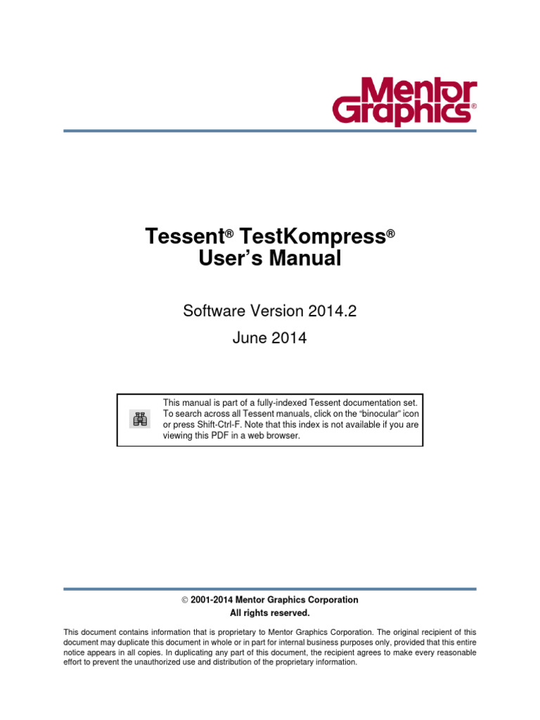 Tessent TestKompress User Manual | Download Free PDF | Electronics | Design