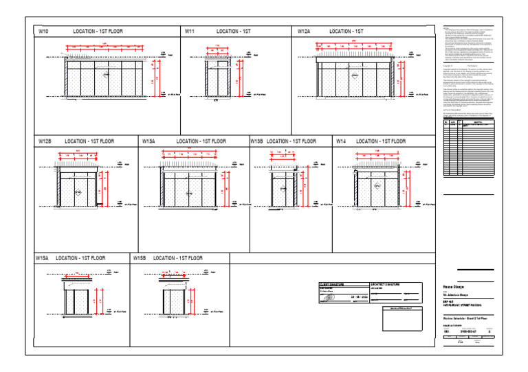 S900-002-A1 - Window Schedule - Sheet 2 1st Floor | PDF | Copyright ...