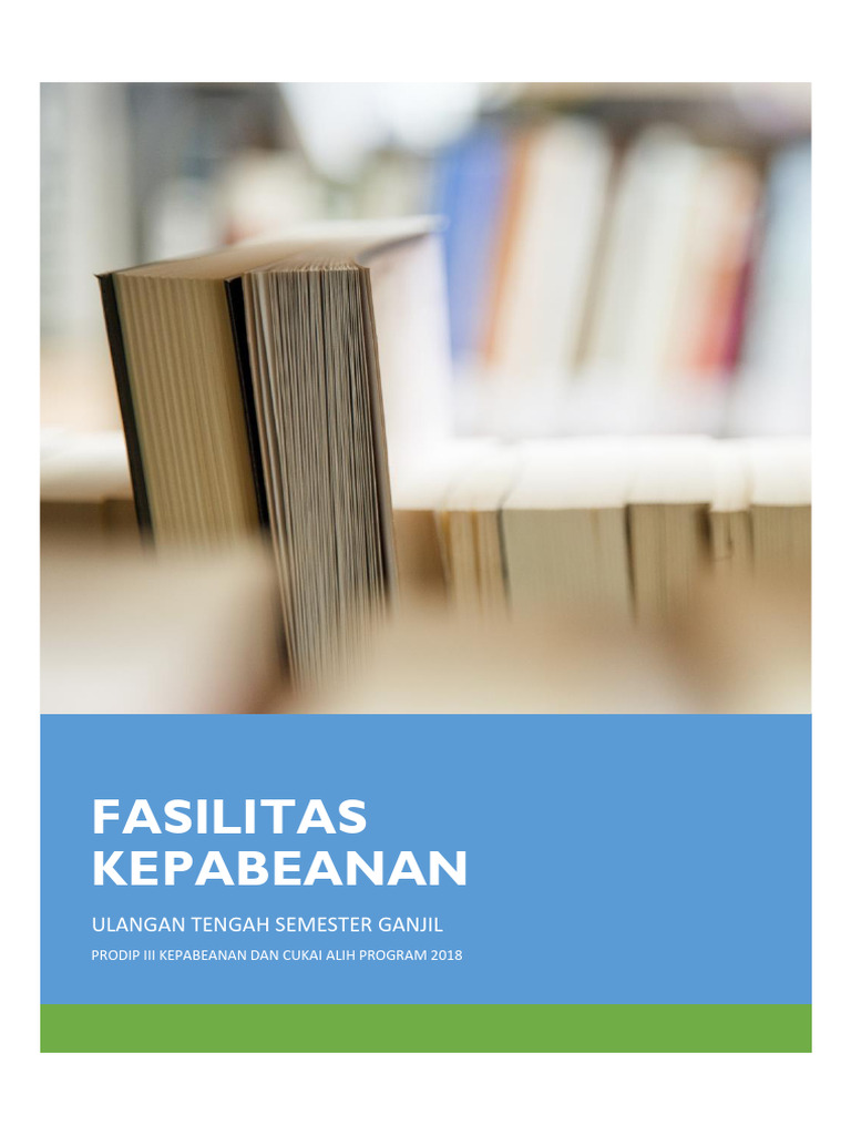Rangkuman Fasilitas Kepabeanan | PDF | Pengelolaan Keuangan & Uang | Komputer