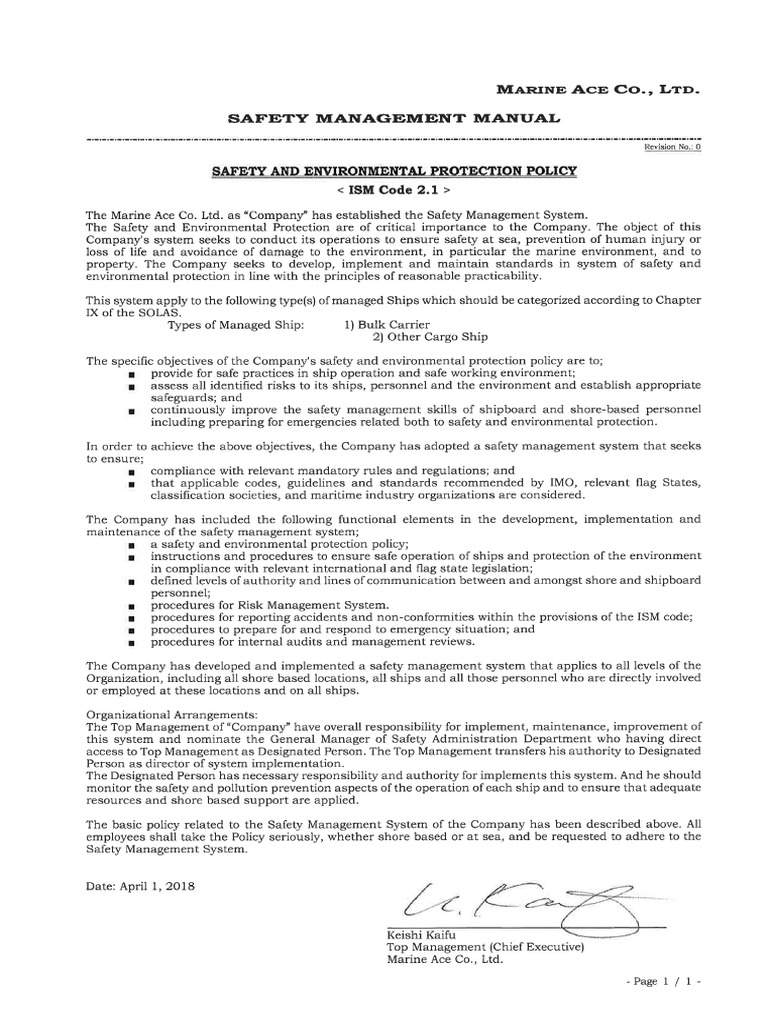 08 - Company's Policy (Signed) | PDF
