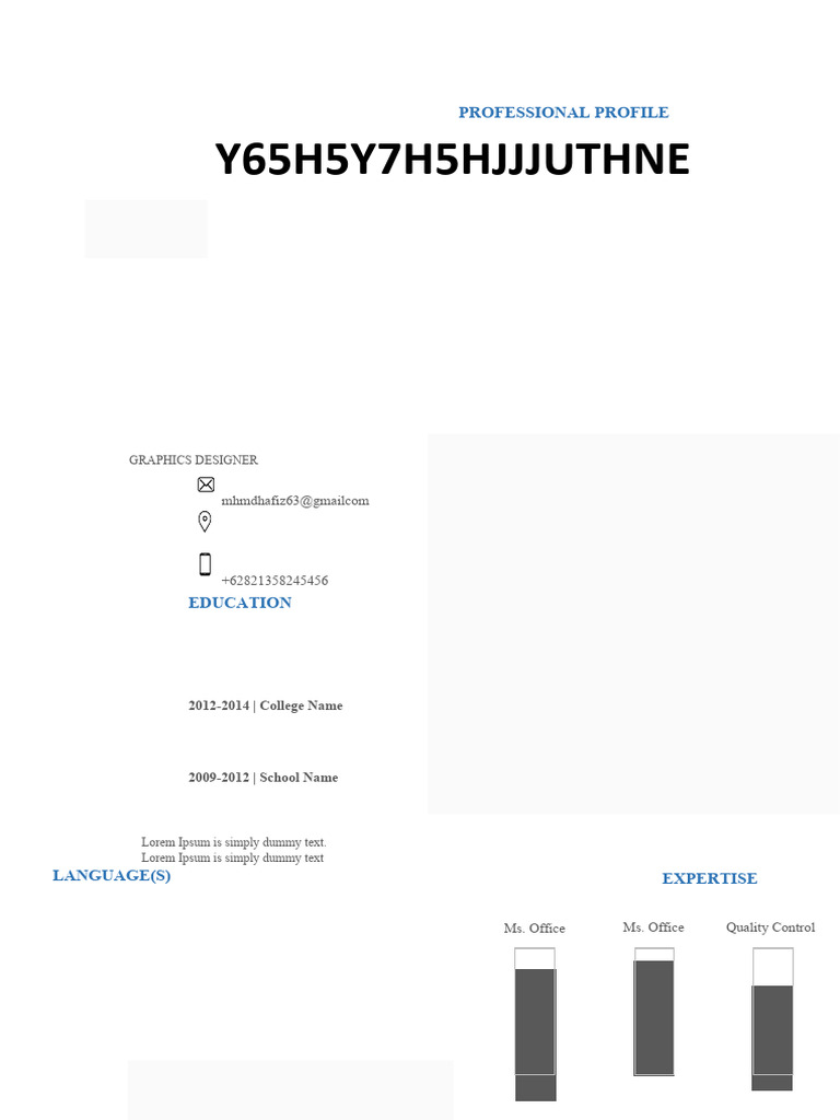 20 Free Tables CV Template | PDF