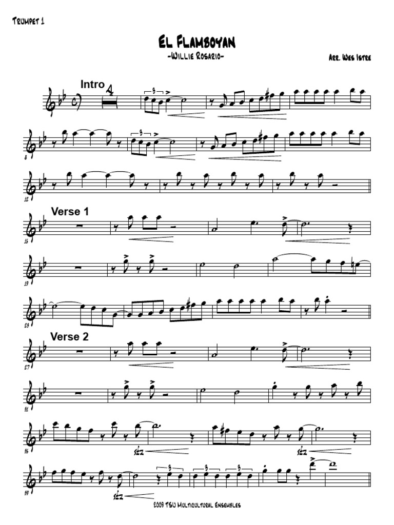 El Flamboyan - Trumpet 1 | PDF