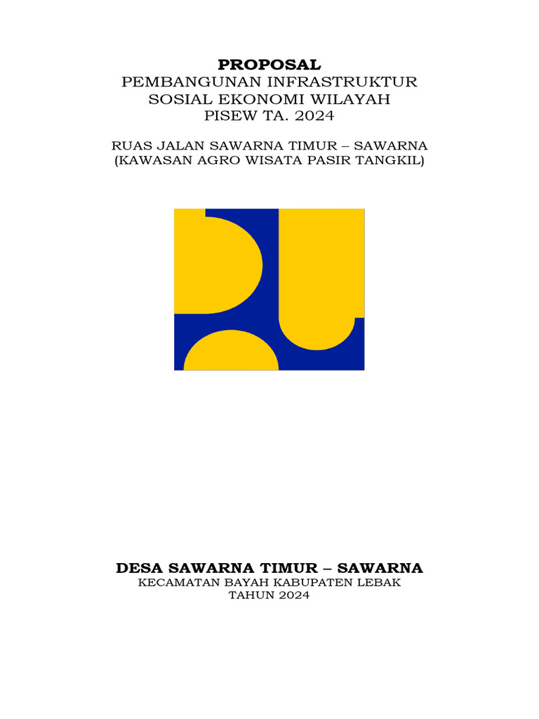 Edit Proposal - Sawarna Timur | PDF