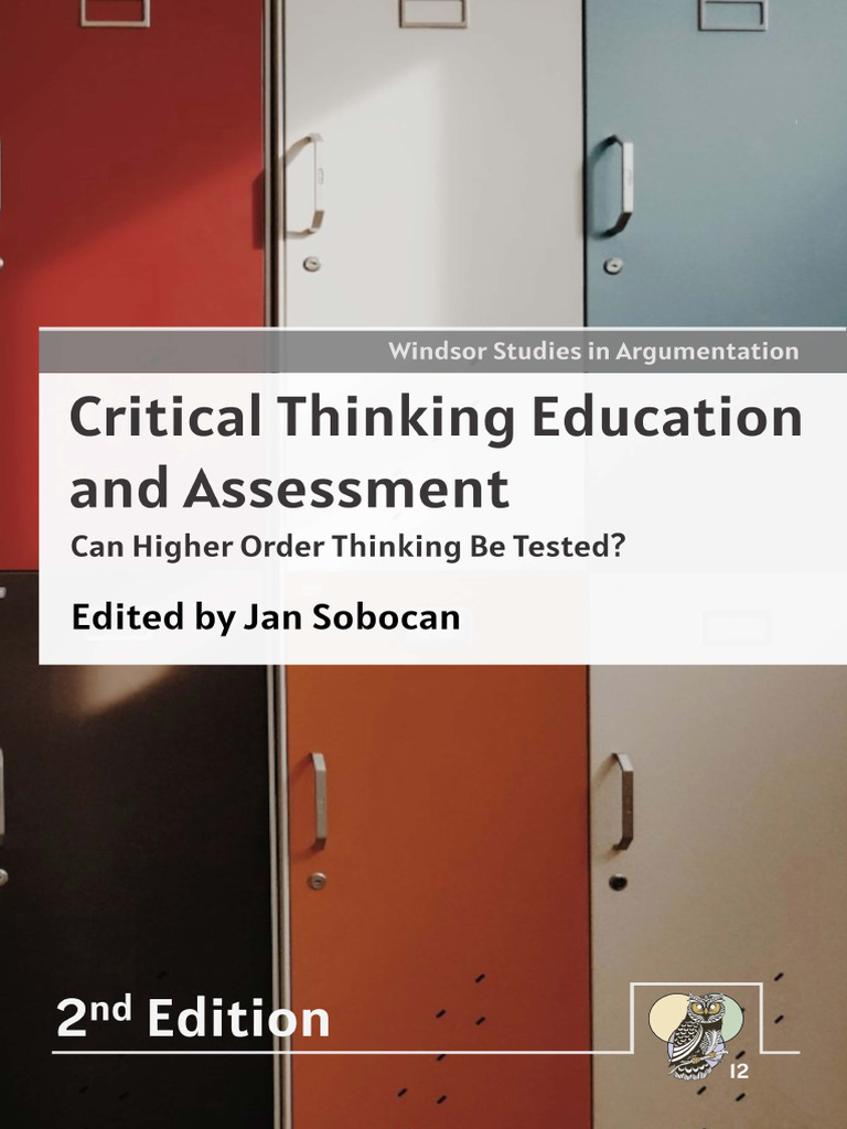 Sobocan Critical Thinking Education 2nd | PDF | Critical Thinking | Educational Assessment
