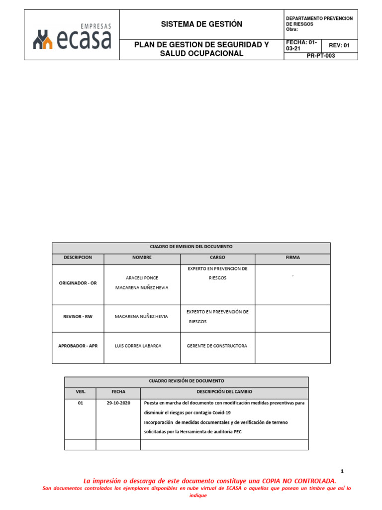 Sistema de Gestion Sso Azapa S A | PDF | Seguridad y salud ocupacional | Auditoría