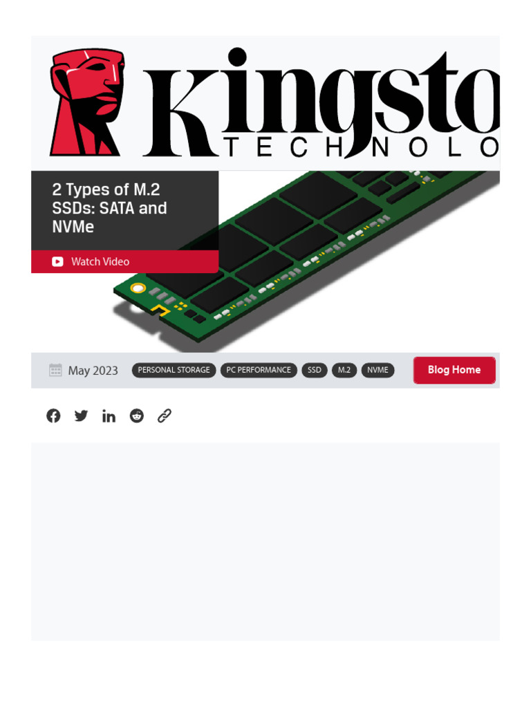 2 Types of M.2 SSDs- SATA and NVMe | Download Free PDF | Solid State ...