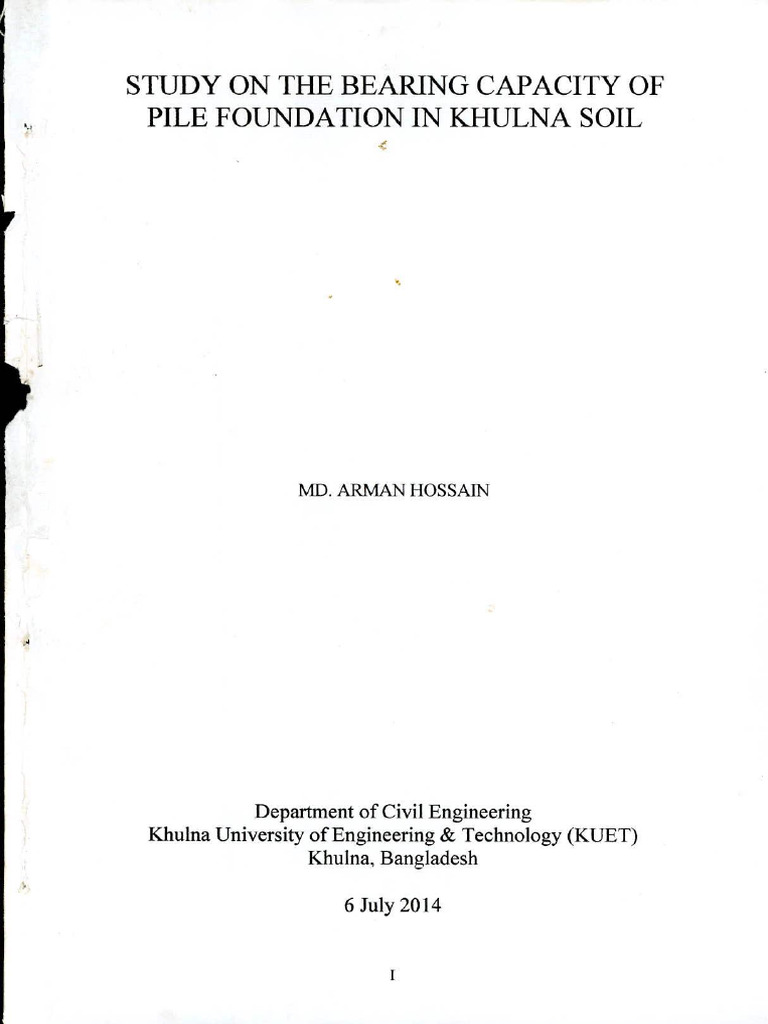 Full Thesis | PDF | Deep Foundation | Strength Of Materials