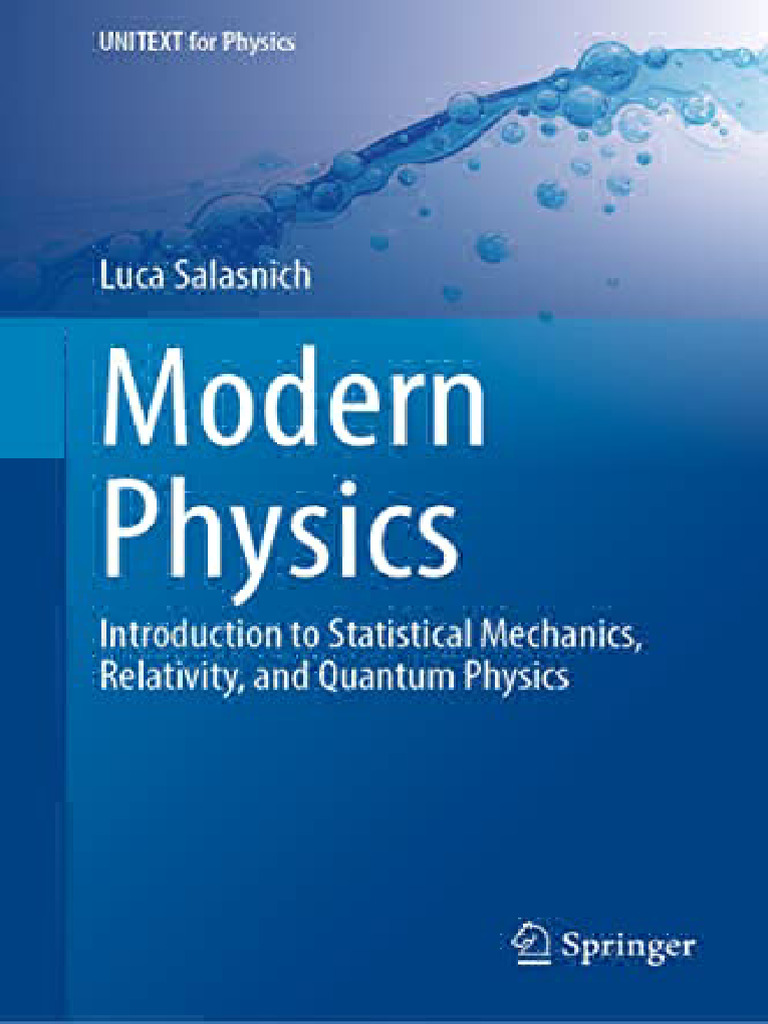 Modern Physics Introduction To Statistical Mechanics, Relativity, and Quantum Physics | PDF ...