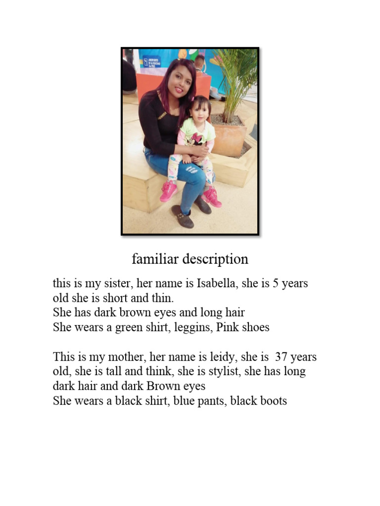 Family Description: Isabella and Leidy | PDF