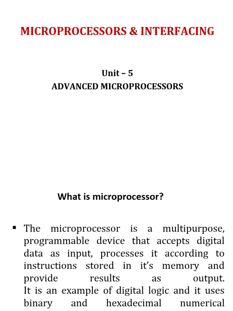 Advanced Microprocessor | Download Free PDF | Central Processing Unit | Cpu Cache