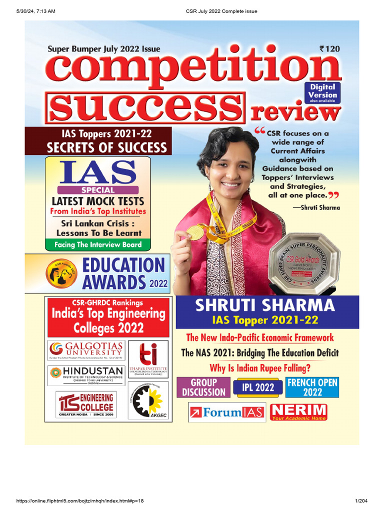 CSR July 2022 Complete Issue | PDF