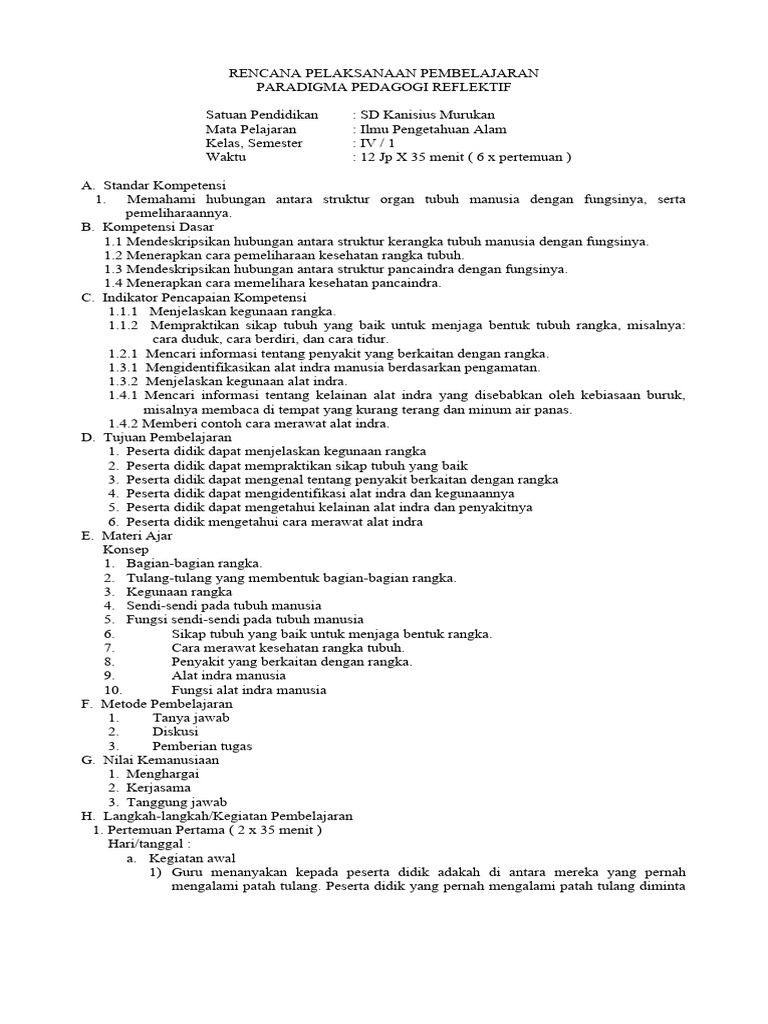RPP IPA KLS 4 PPR | PDF
