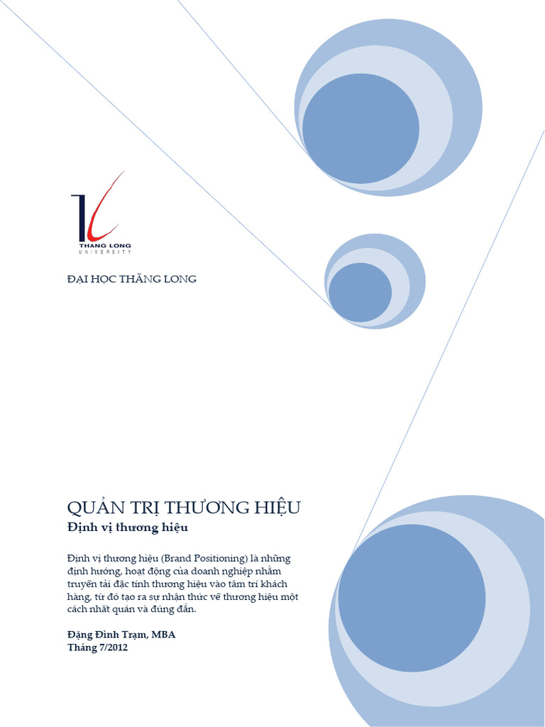 Dinh VI Thuong Hieu | PDF