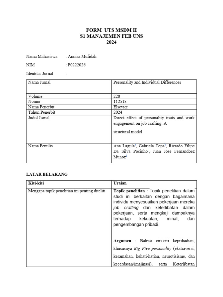Form Uts Msdm2 | PDF