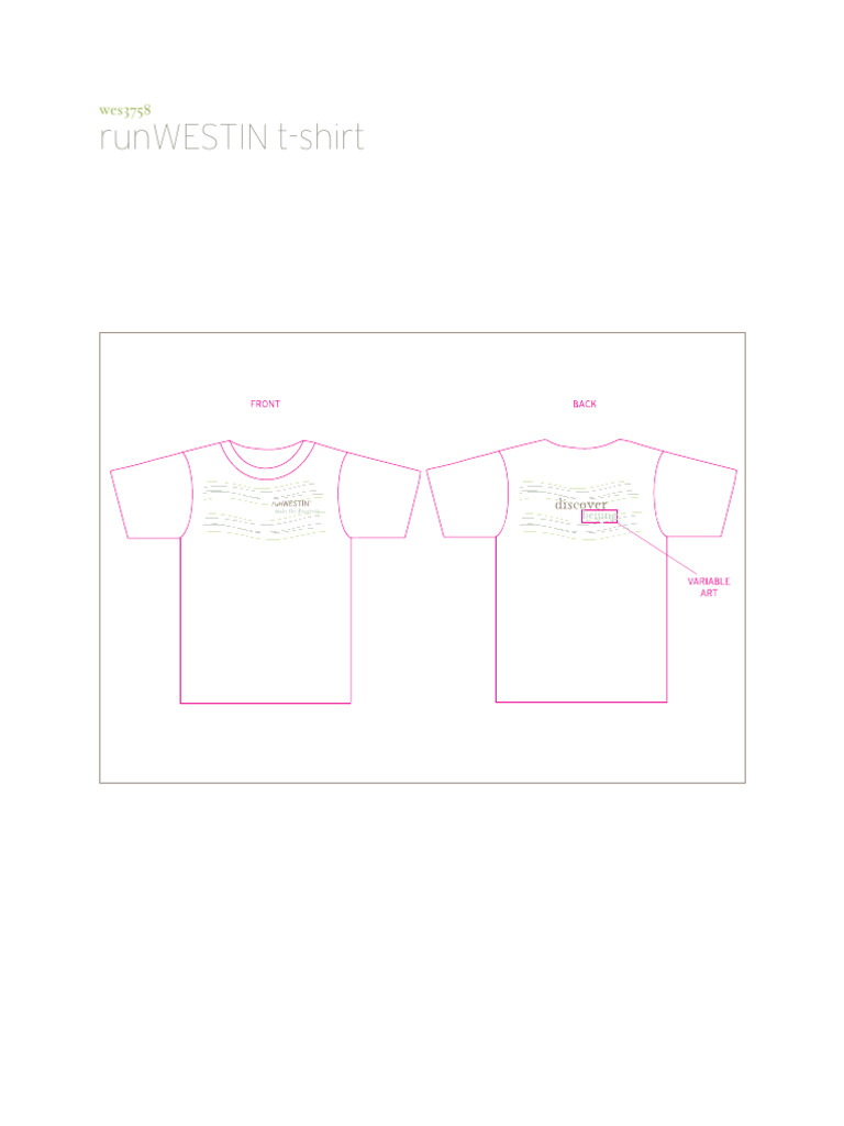 runWESTIN T-Shirt Specs & Guidelines | PDF | Lifestyle