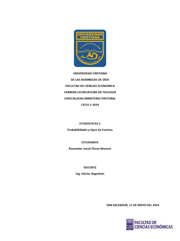 Tipos de Eventos en Probabilidad | PDF | Probabilidad | Teoría de la medida