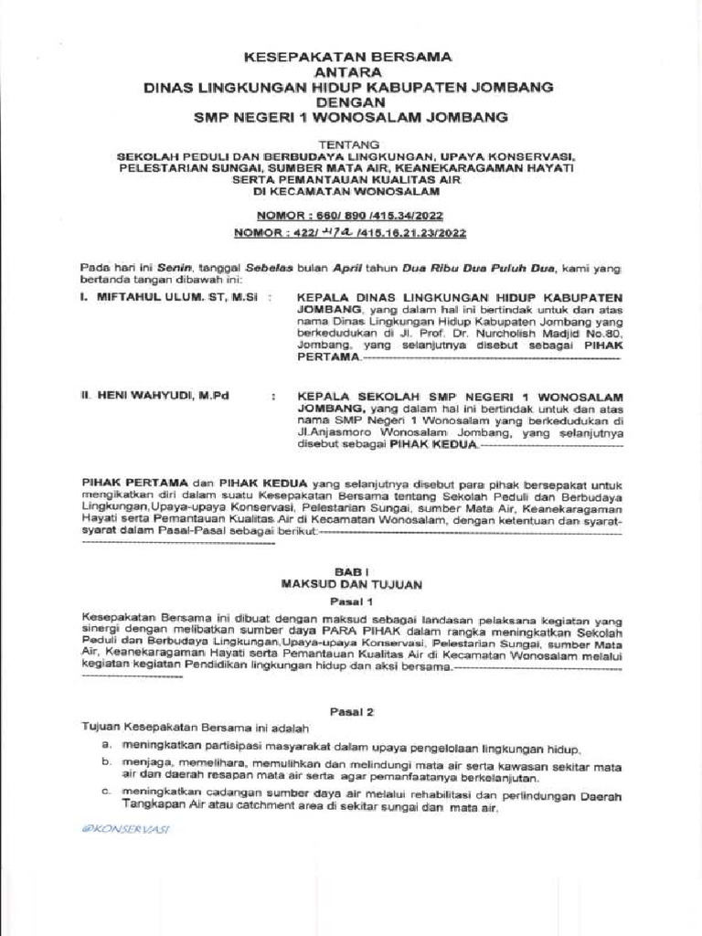 MoU DGN DLH 2022 | PDF