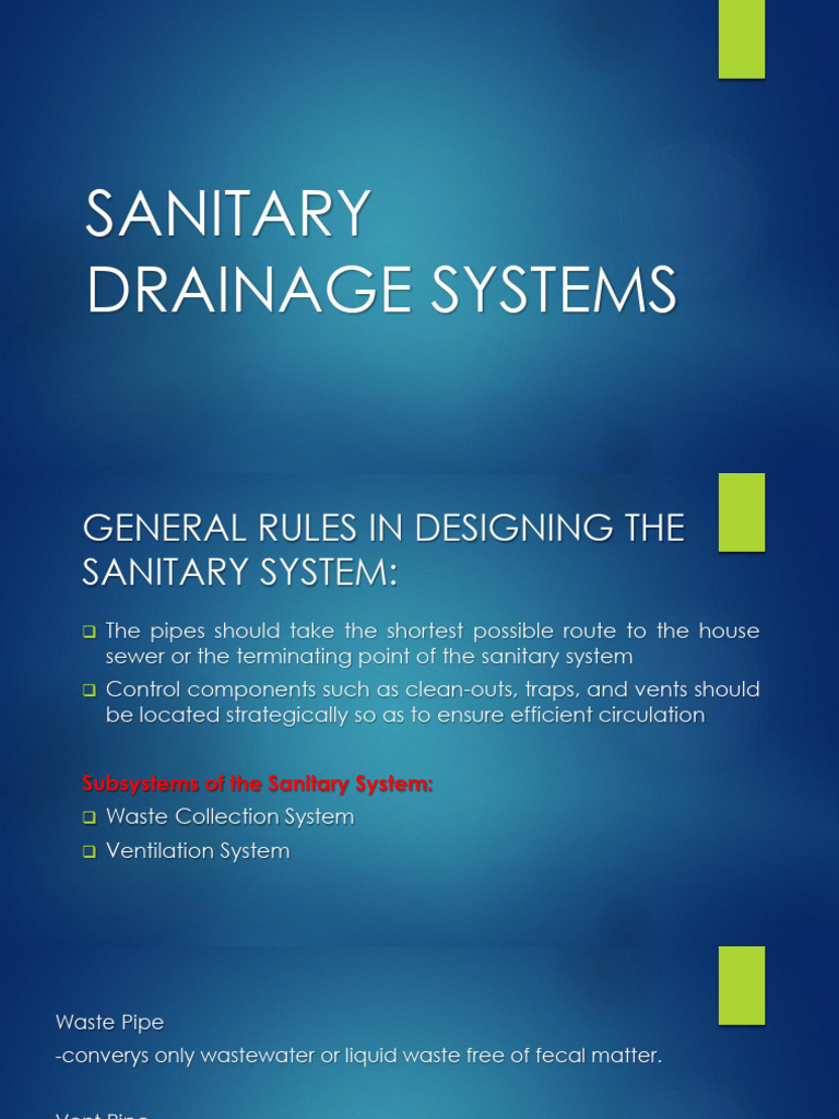 SANITARY-DRAINAGE-SYSTEM | Download Free PDF | Sanitary Sewer | Plumbing