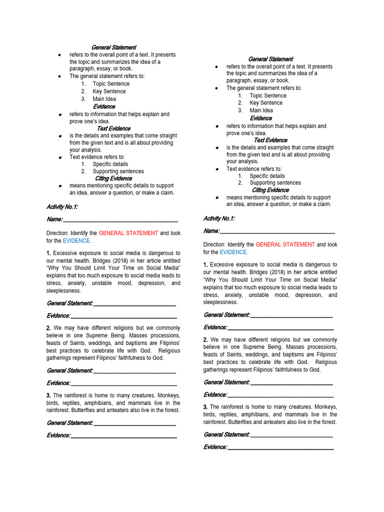 Cot Hand Outs 3 | Download Free PDF | Evidence | Essays