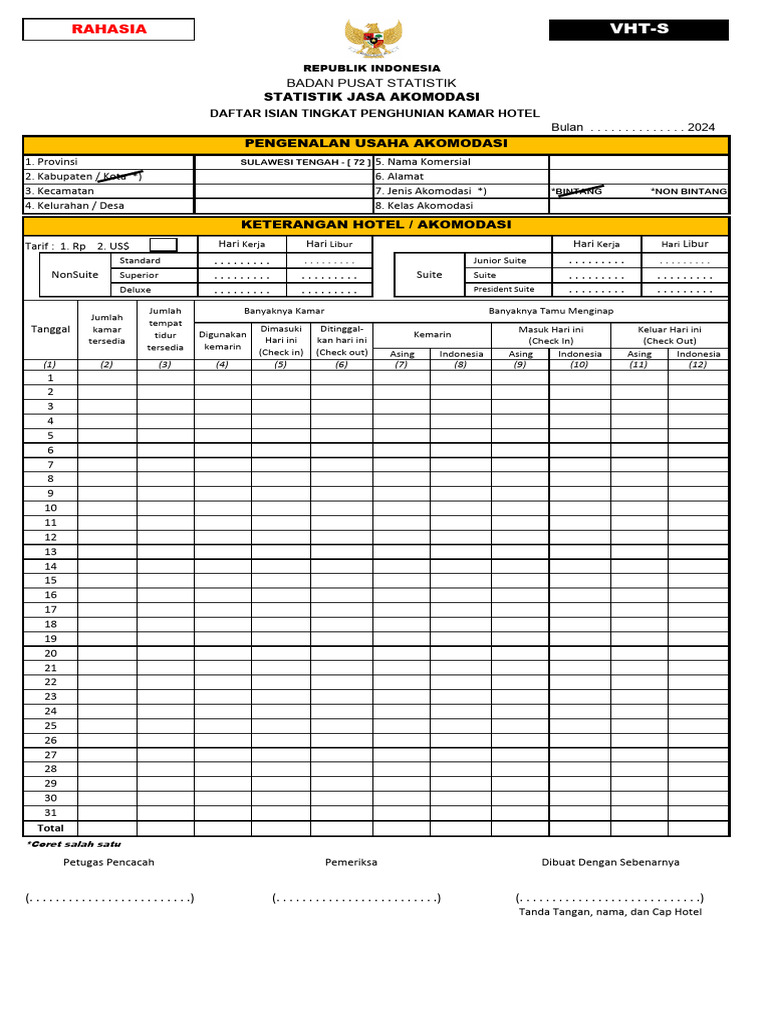 Dokumen VHT-S - 2024 | PDF