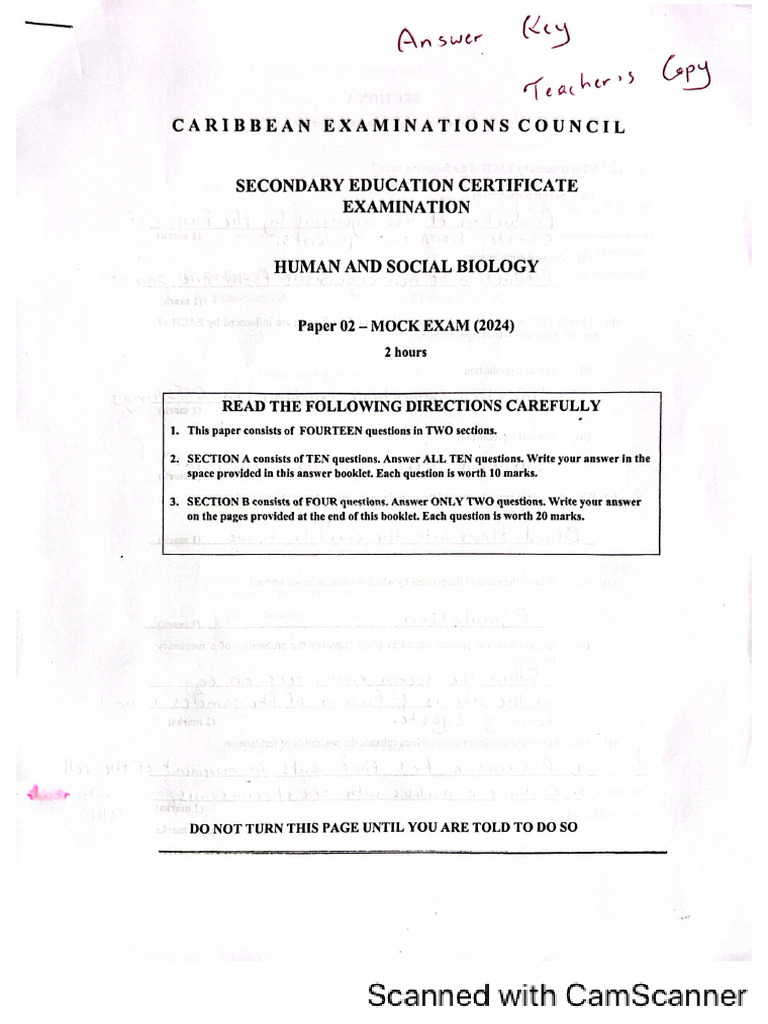 HSB Answer Key | PDF