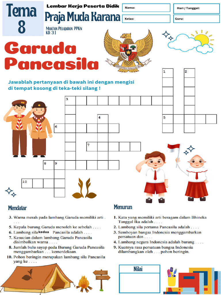 Tts Lambang Negara Kelas 3 SD | PDF