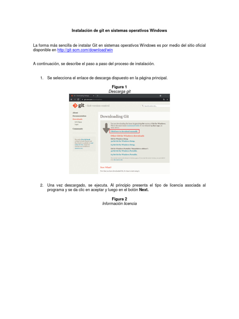 CF11 2 1 Instalacion Git Sistemas Operativos Windows | PDF | Archivo de computadora | Interfaz ...