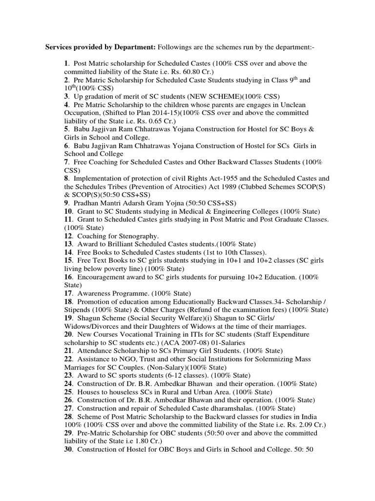 Services Provided by SCBC | PDF | Economies