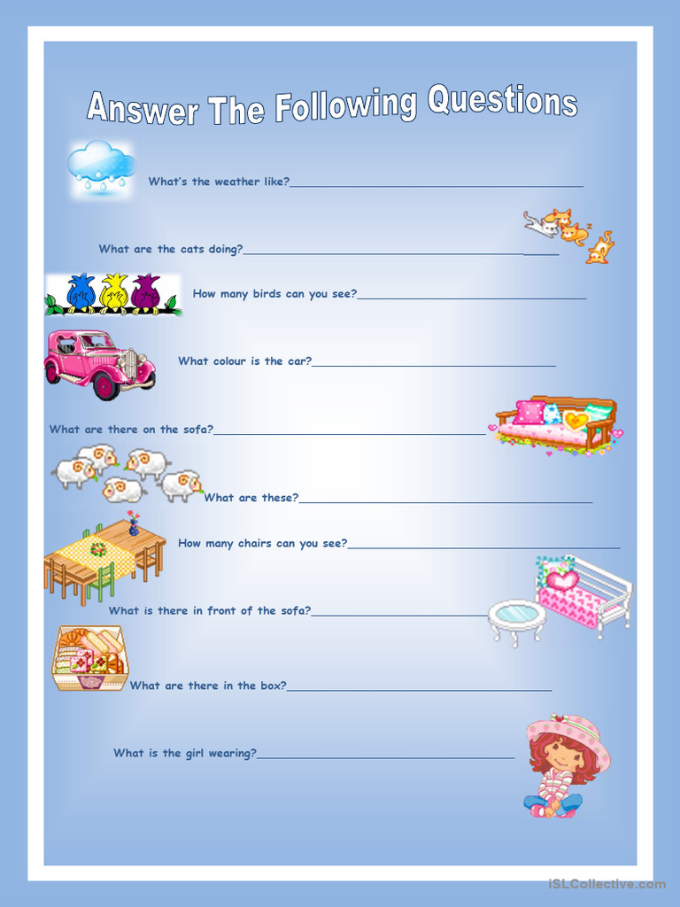 Answer The Following Questions | PDF | Games & Activities | Home & Garden