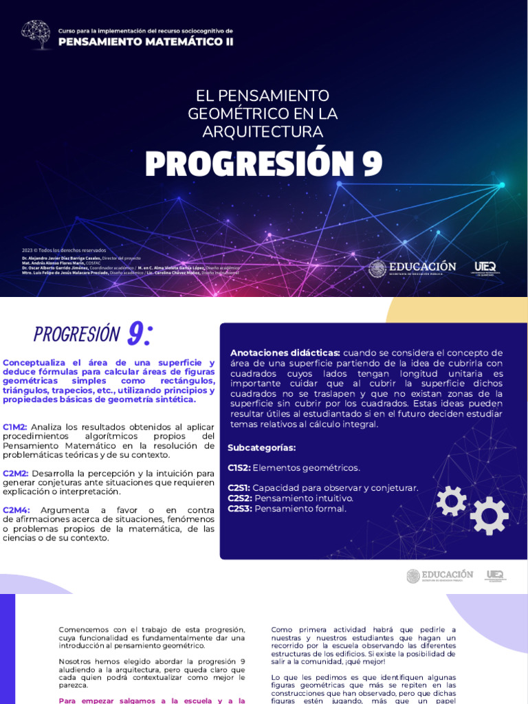 Progresión 9 | PDF | Triángulo | Geometría Elemental