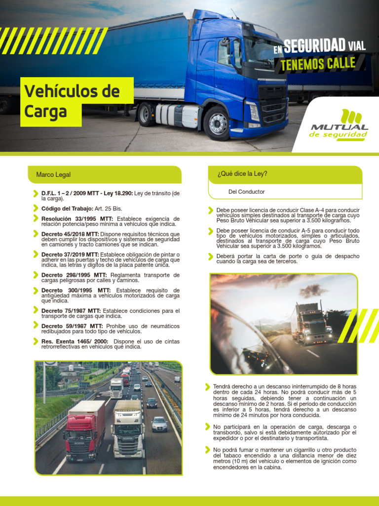 Ficha Vehiculos de Carga MUTUAL | Descargar gratis PDF | Licencia de ...