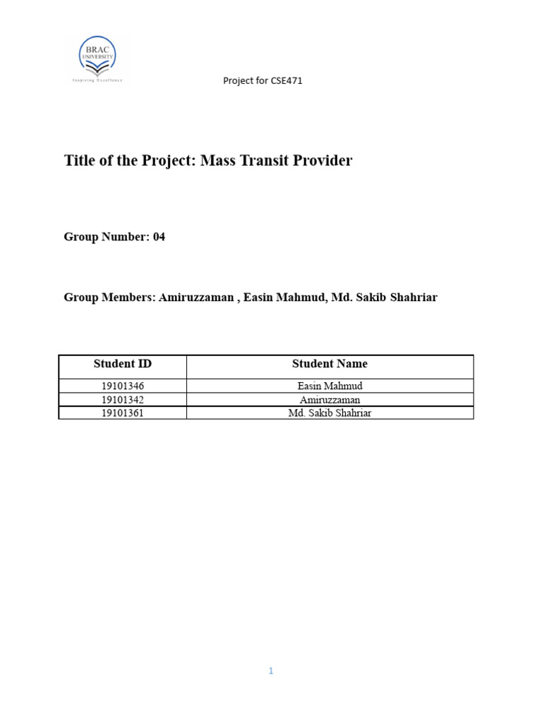 Mass Transit System for Easy Travel | PDF | Public Transport | Transport