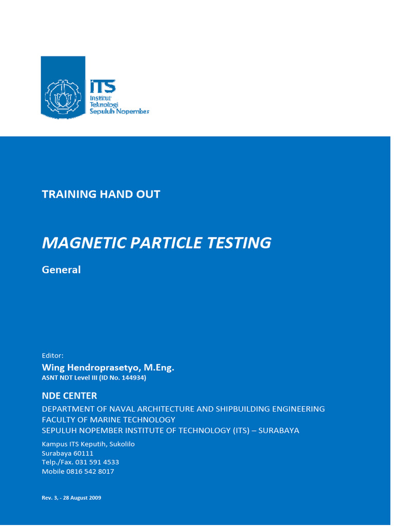 Handout Magnetic Particle Test Level II - Rev. 3 - 28 Agustus 2009 ...