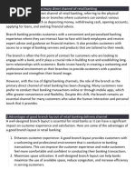 Retail Banking Delivery Channels Explained | PDF | Banks | Point Of Sale
