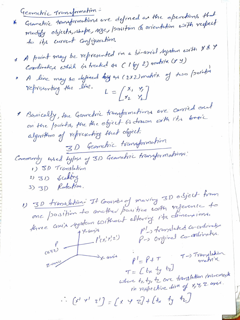 3 D Transformation Pdf