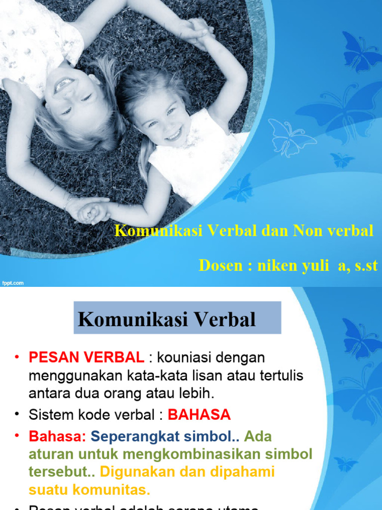 Komunikasi Verbal Dan Non Verbal | PDF
