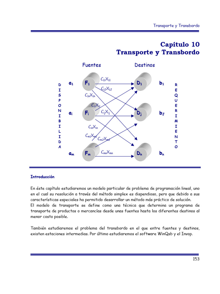 Método de Transporte y Asignación | PDF | Programación lineal | Ecuaciones