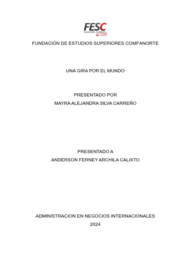 Una Gira Por El Mundo | PDF | Inflación | Inversiones