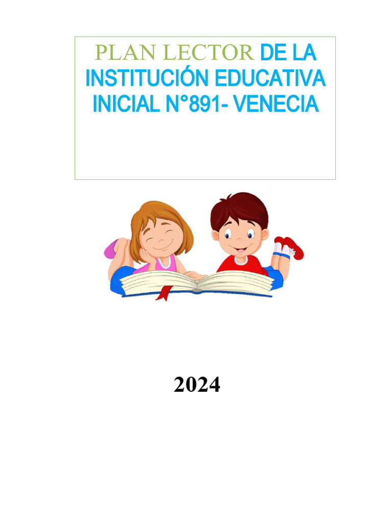 Plan Lector 2024 INICIAL ACTUALIZADO VENECIA | PDF | Educación de la primera infancia | Escritura