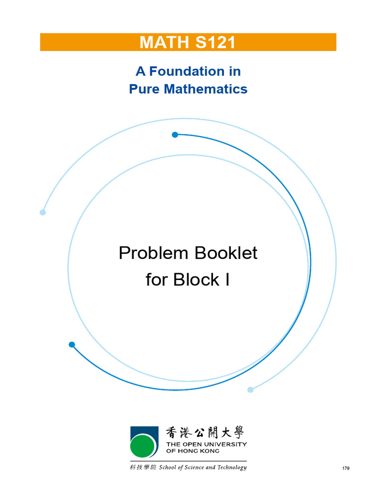 MATH S121 (BI) Problem | PDF