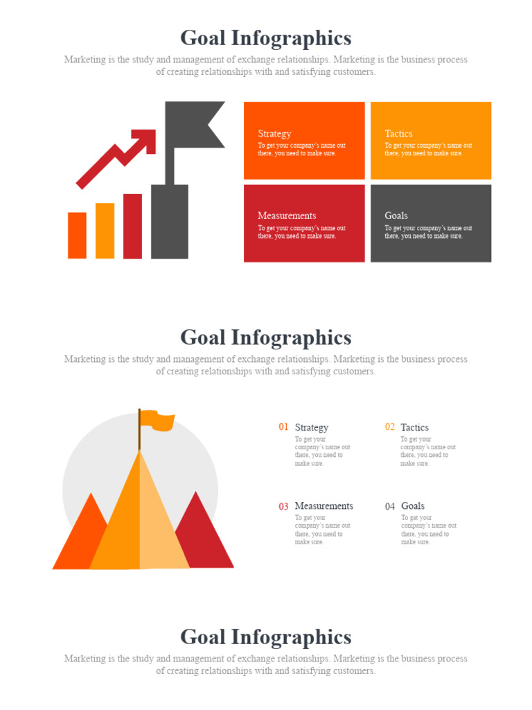 Goal Infographics | Download Free PDF | Marketing | Business Process