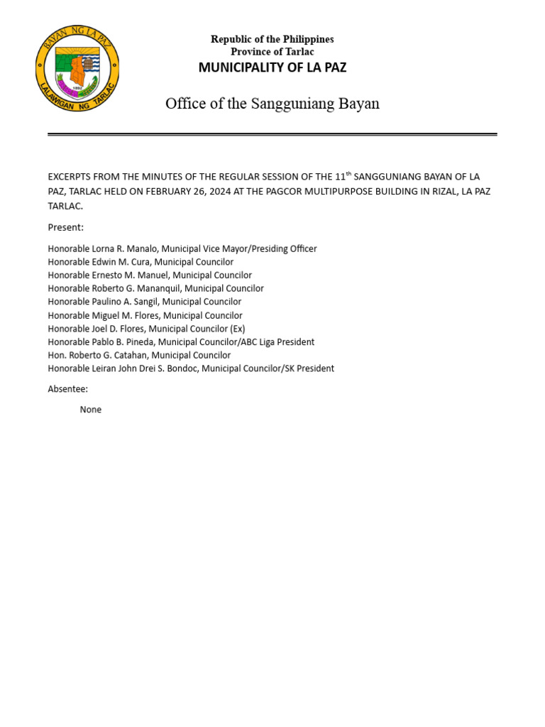 Resolution Template | PDF