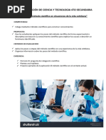 UNIDAD CyT PRIMER GRADO | PDF | Enseñando | Entorno natural